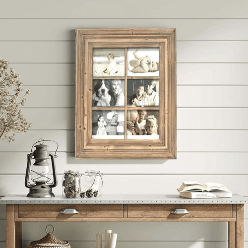 Rustic Wood Photo Collage Frame – Lady of the Lake