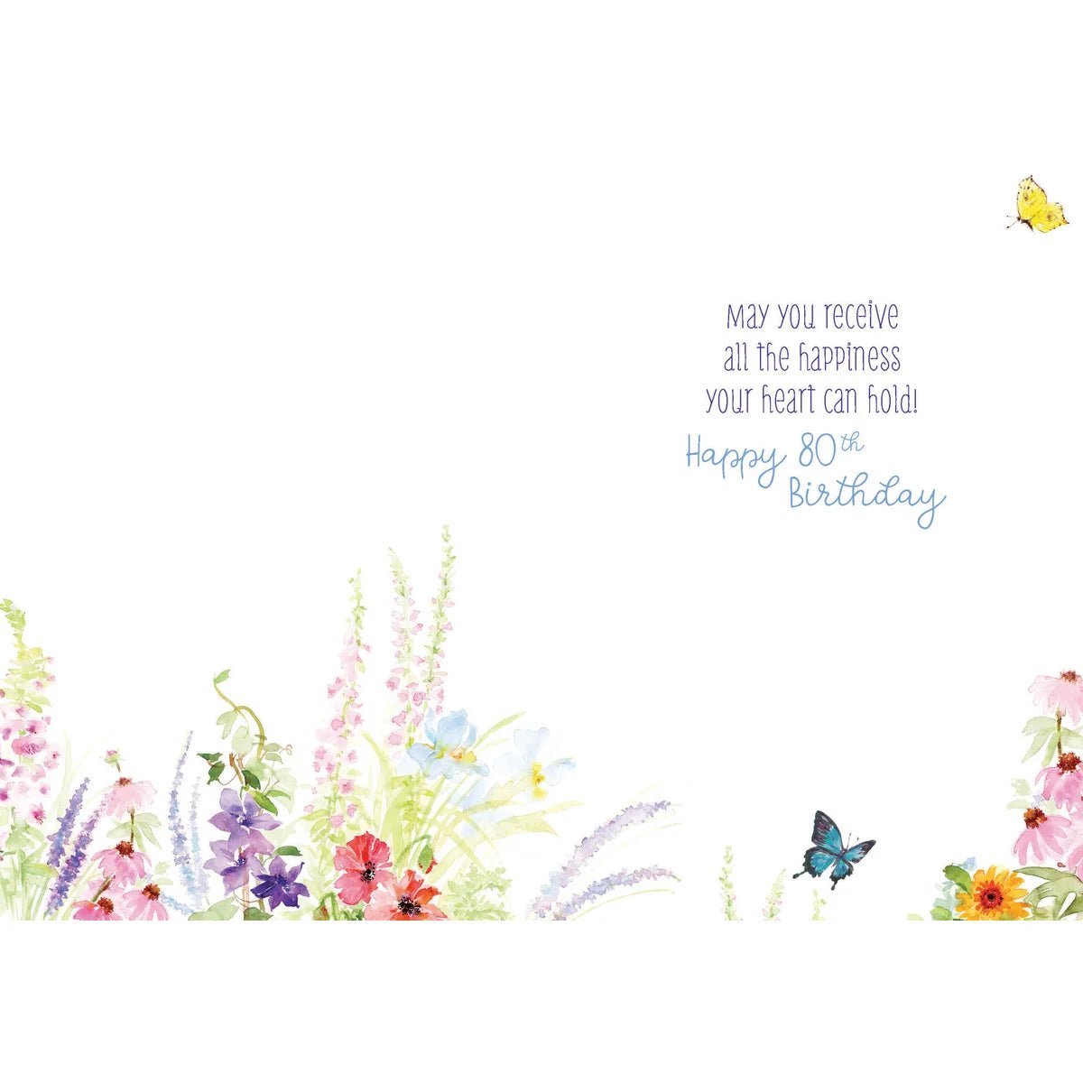 Butterfly 80th - Greeting Card - Birthday – Lady of the Lake